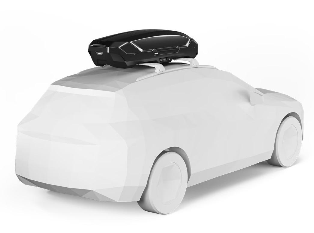 Thule Dachbox Dachkoffer Gepäckbox Motion 3 Sport Black Glossy #639600