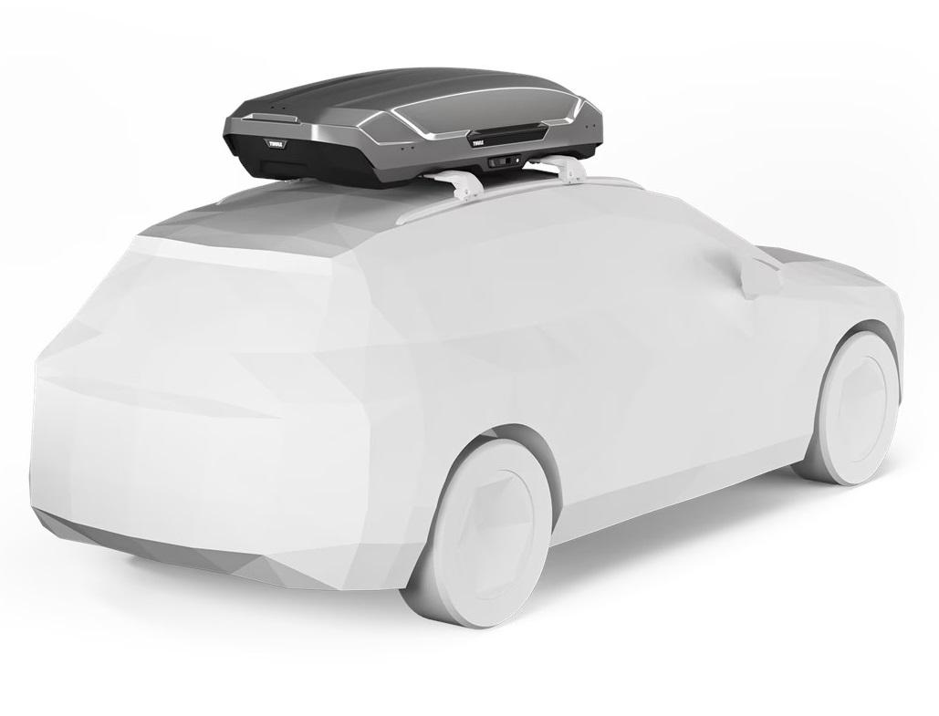 Thule Dachbox Dachkoffer Gepäckbox Motion 3 L Titan Glossy #639701