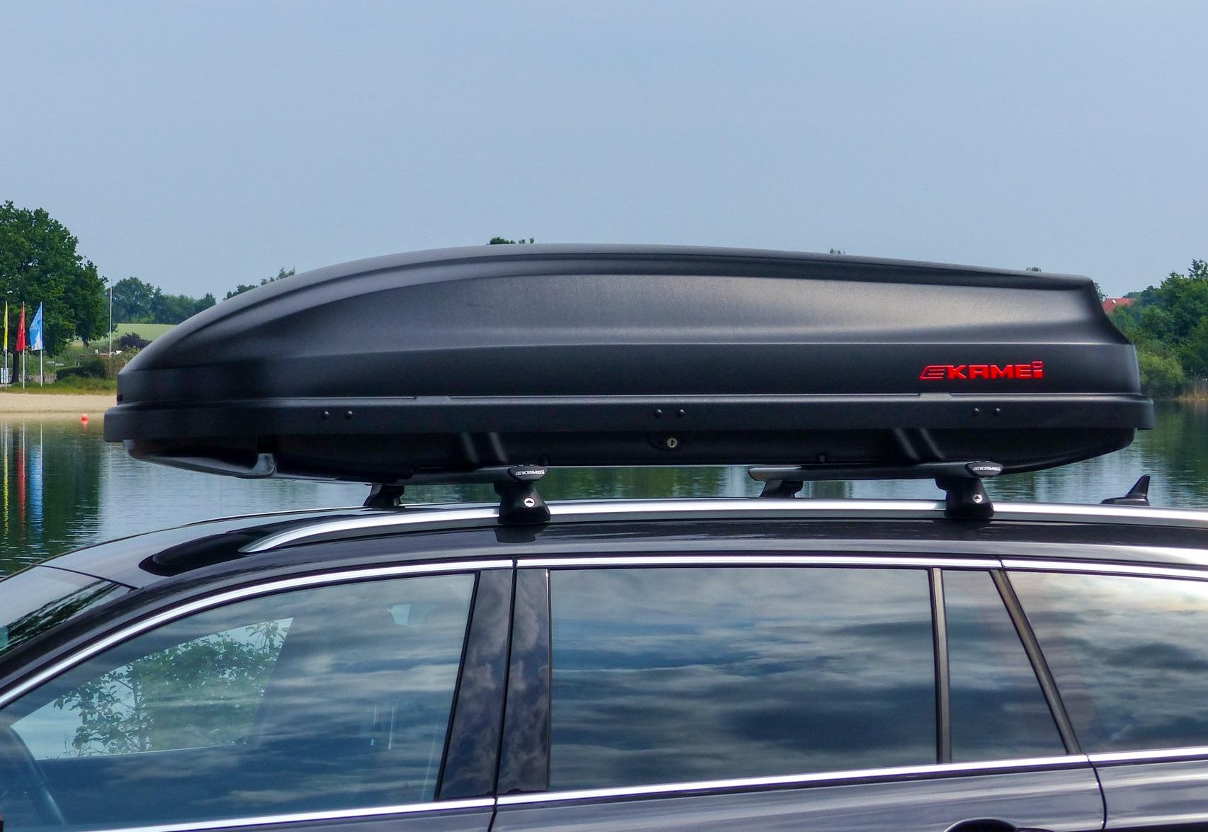 Kamei Dachbox Dachkoffer Gepäckbox BASE 400 schwarz matt DuoLift