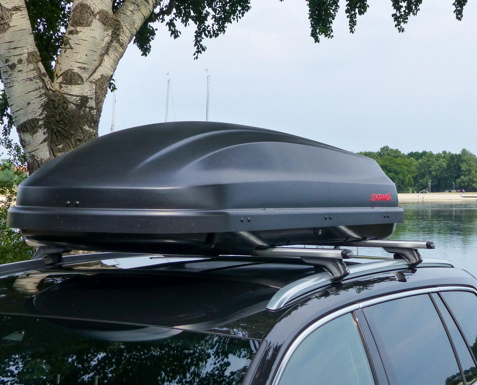 Kamei Dachbox Dachkoffer Gepäckbox BASE 400 schwarz matt DuoLift