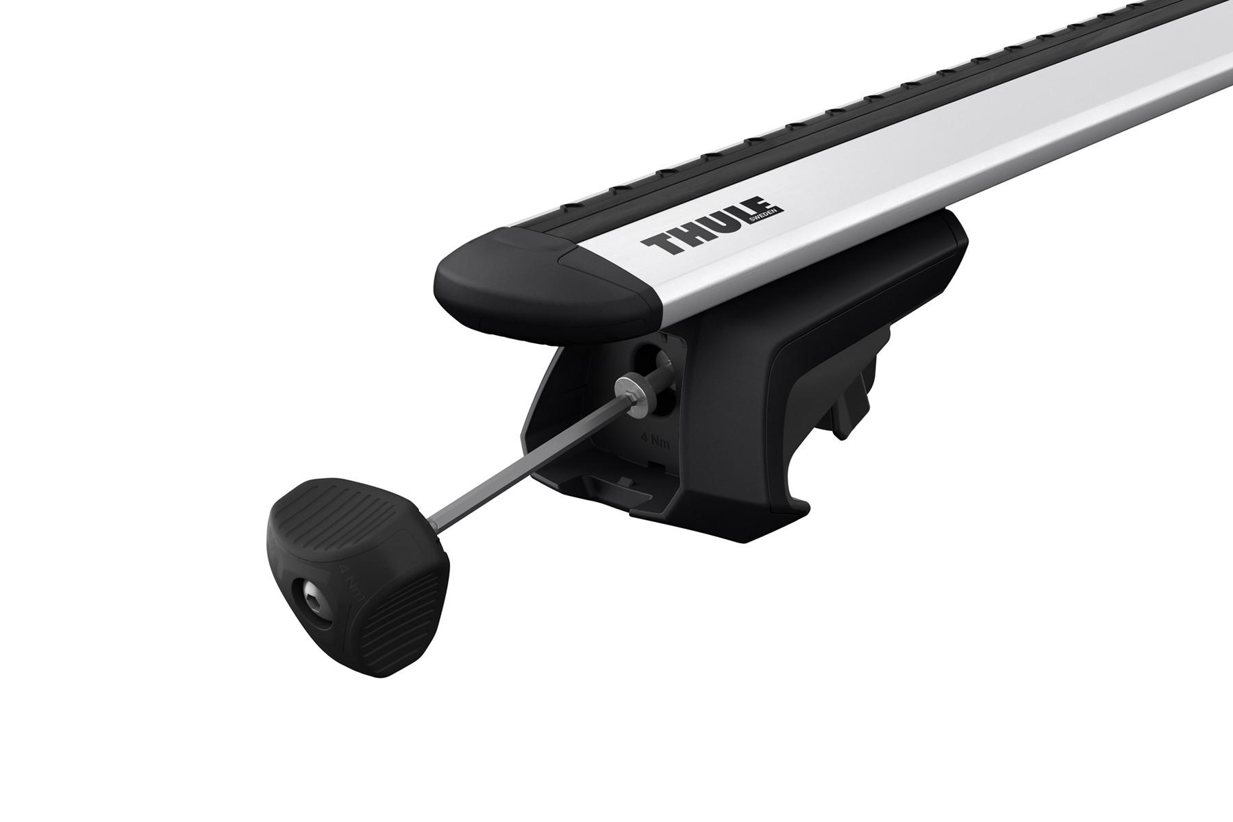 Thule Raised Rail WingBar Evo Dachtrager f. Volvo V40 Kombi mit Reling Bj. 1995 2004 5 Turer Kombi