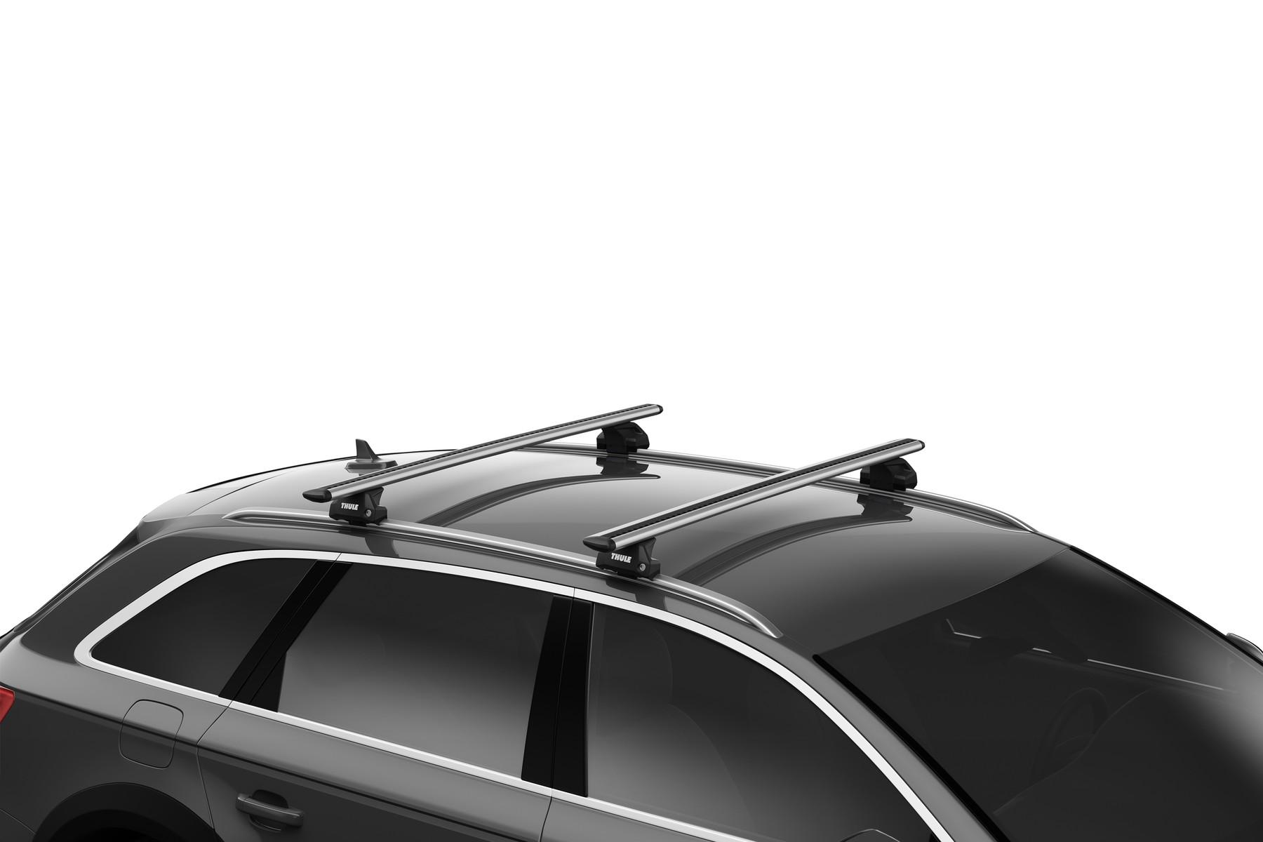 Thule Flush Rail WingBar Evo Dachtrager f. Kia Carens IV mit integrierter Reling Bj. 2013 2019 5 Turer MPV
